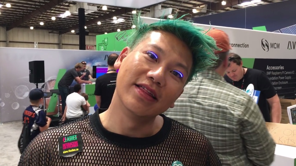 LED-Lined Fake Eyelashes Turn You Into a Fashion Cyborg - Nerdist